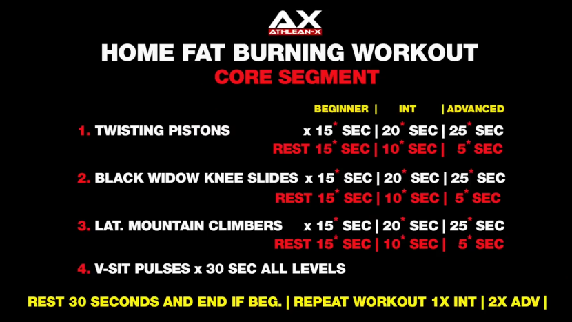 Best Fat Burning Workout At Home - ATHLEAN-X