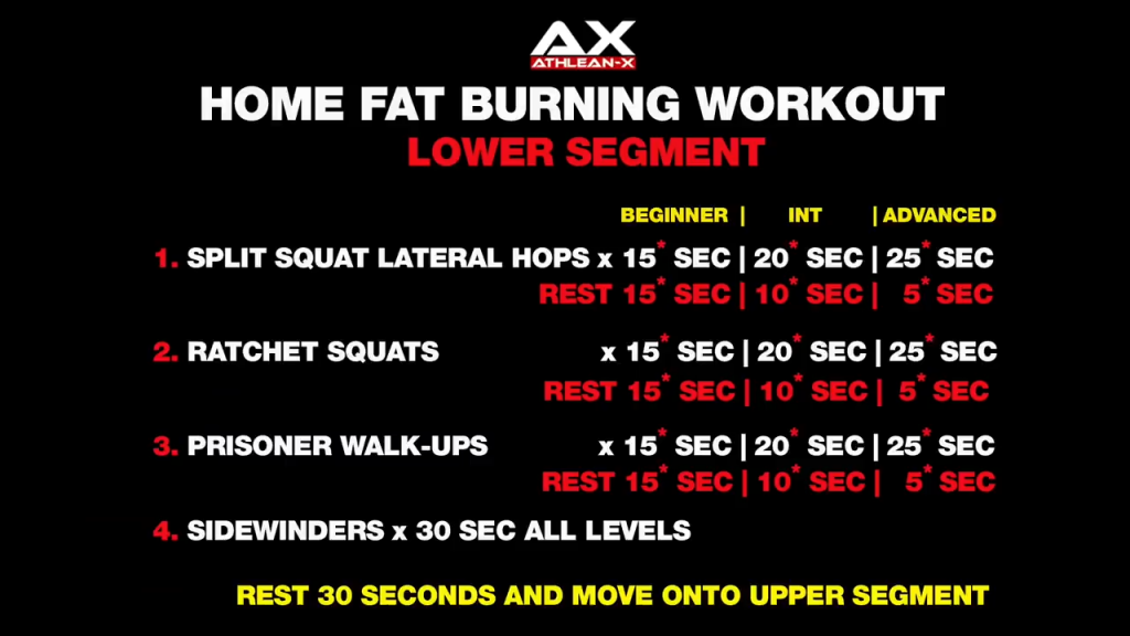 Best Fat Burning Workout At Home - ATHLEAN-X
