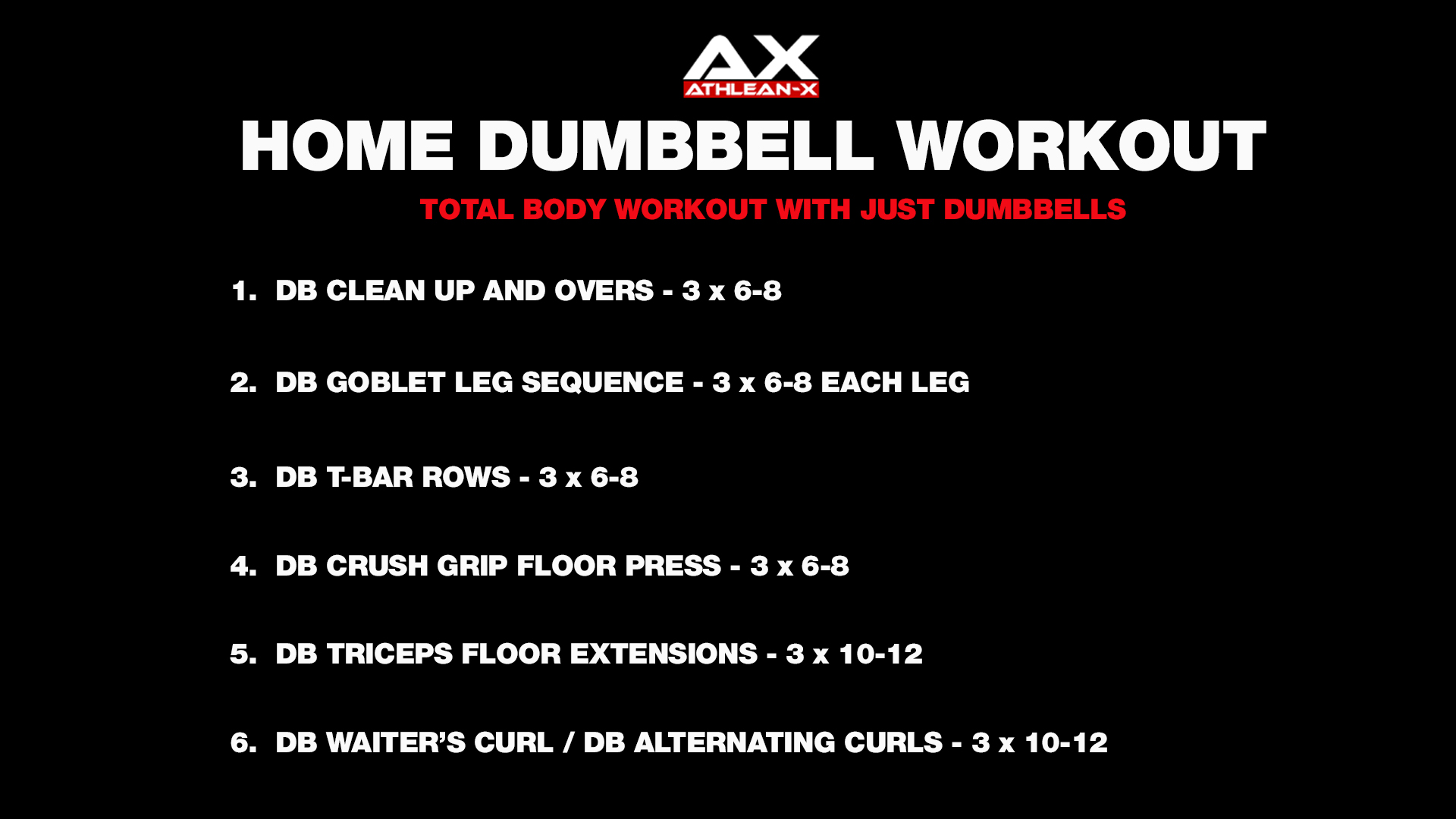 Home Dumbbell Workout (Get Jacked) - ATHLEAN-X