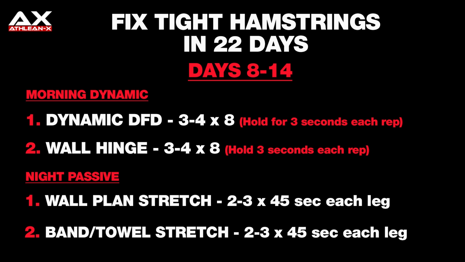 Stretches for Tight Hamstrings | Hamstring Stretch ATHLEAN-X